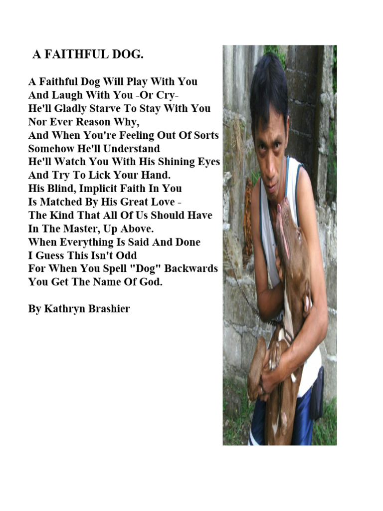 Faithful Dog: A Poem of Love | PDF