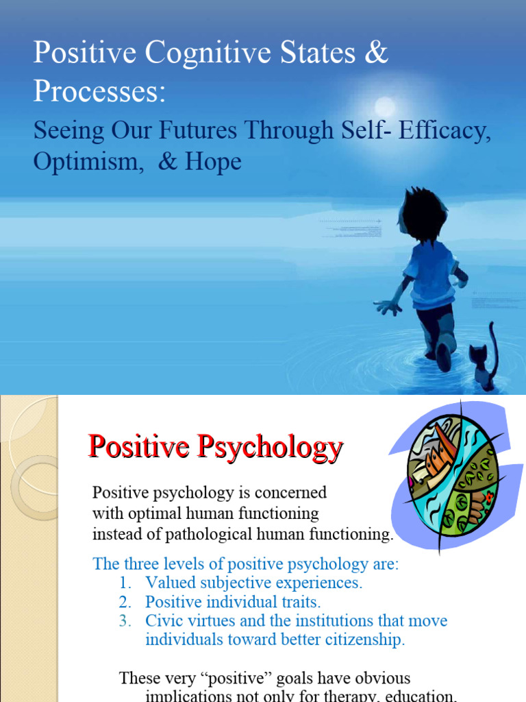 Seeing Our Futures Through Self Efficacy Optimism and Hope | PDF ...