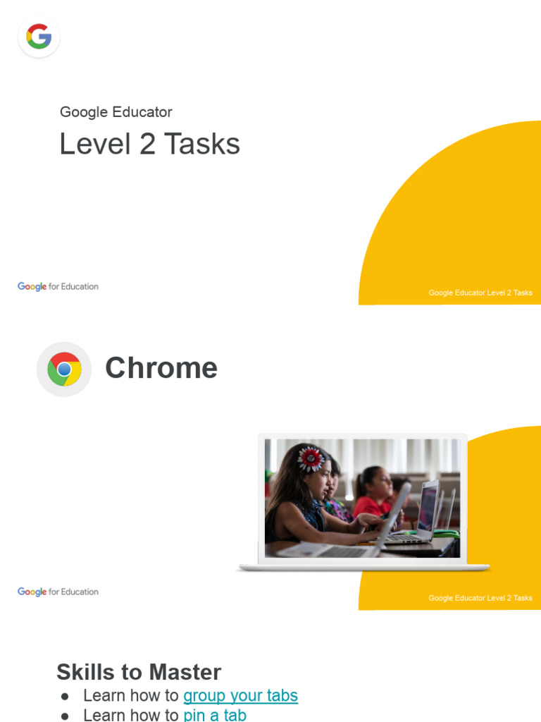 Google Educator Level 2 Basic Tasks | PDF | Computing | Software