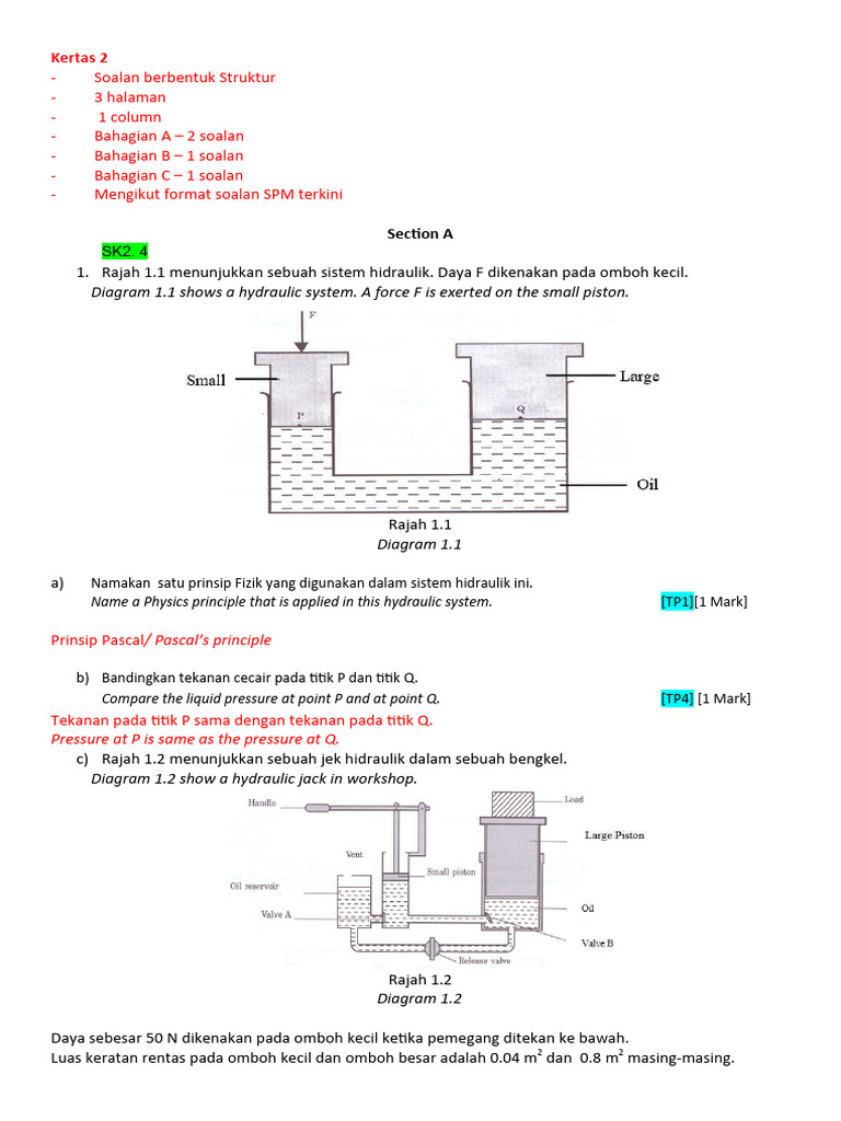Ujian 02 Form 5 Bab 2 Paper 2 | PDF