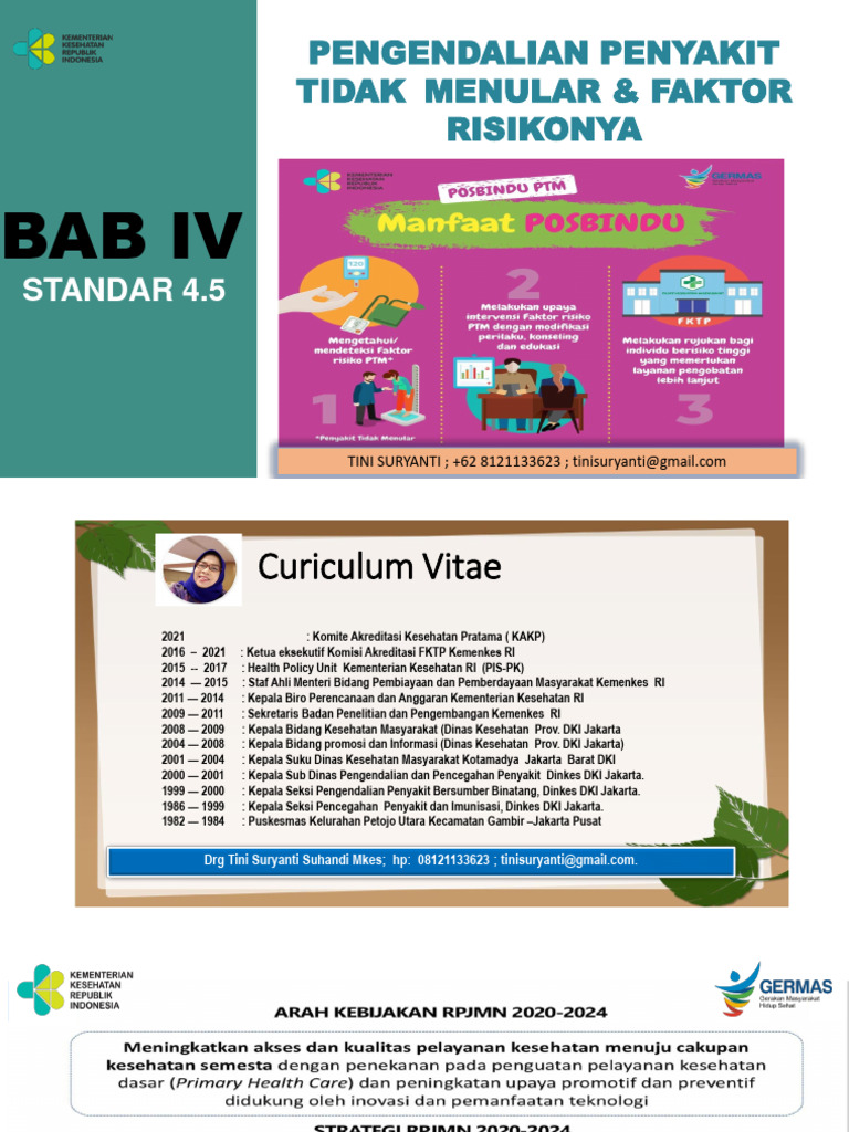165 Standar 4.5 Akreditasi Puskesmas PTM-1 | PDF | Sains & Matematika