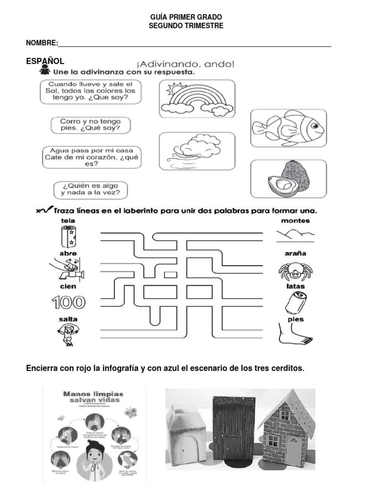 GUÍA PRIMER GRADO... | PDF
