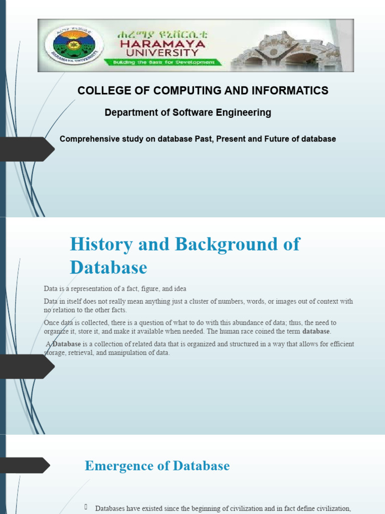 History Of Database | PDF | Databases | Data