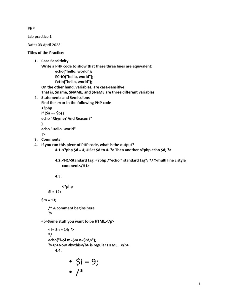 Lab Practice 2 | PDF | Computers