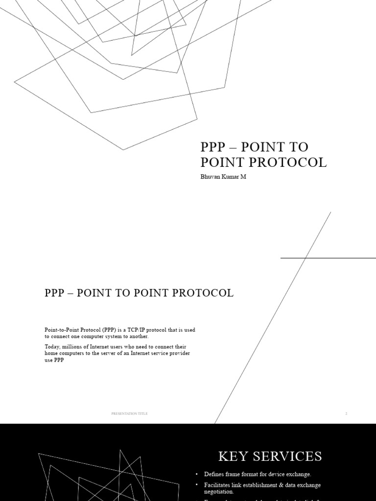 PPP - Point To Point Protocol | PDF | Internet Architecture | Data Transmission