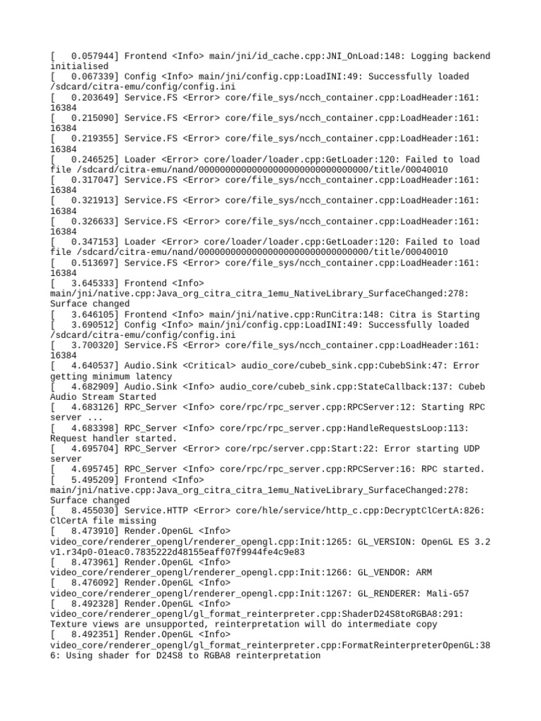 Citra Log - Txt.old | PDF
