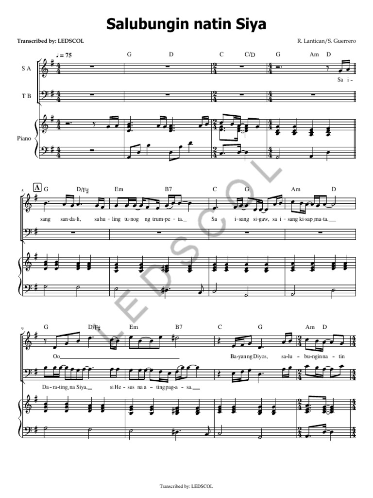 Salubungin Natin Siya G | PDF