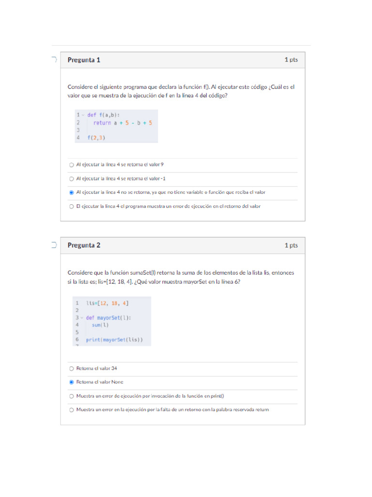 Semana 09 Sumativa 3 Prueba 2 - Intro A La Programacion 2023 | PDF