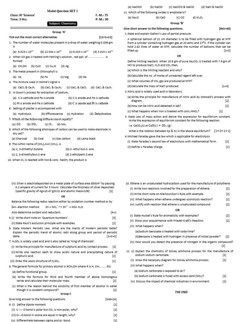 Chem Set 2 | PDF | Chemical Polarity | Chemical Substances