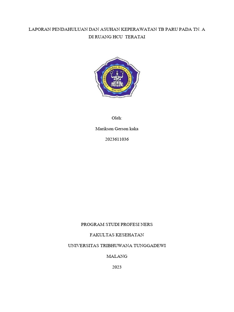 LP TB Hcu Teratai Marikson Kaka | PDF