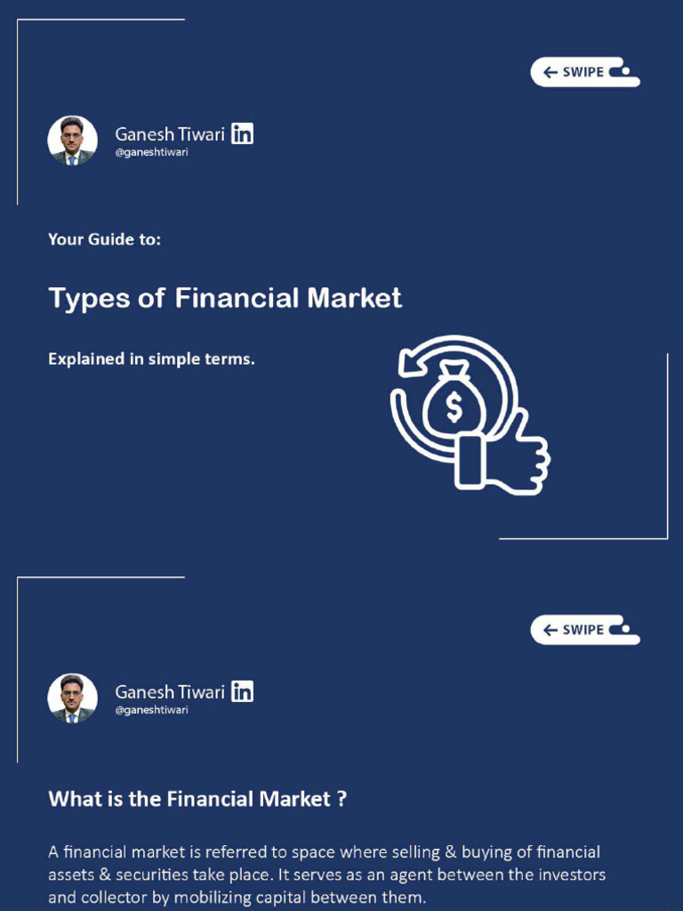 Types of Financial Market | PDF