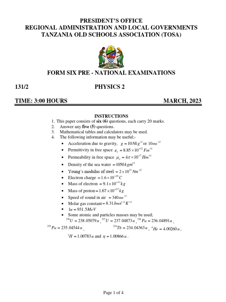 131 - Physics 2 | PDF | Viscosity | Photoelectric Effect