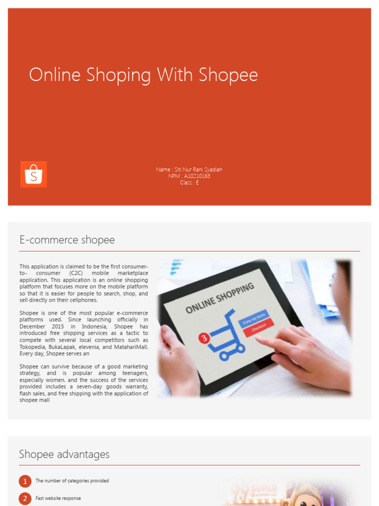 Online Shoping With Shopee | PDF | Online Shopping | Financial Technology