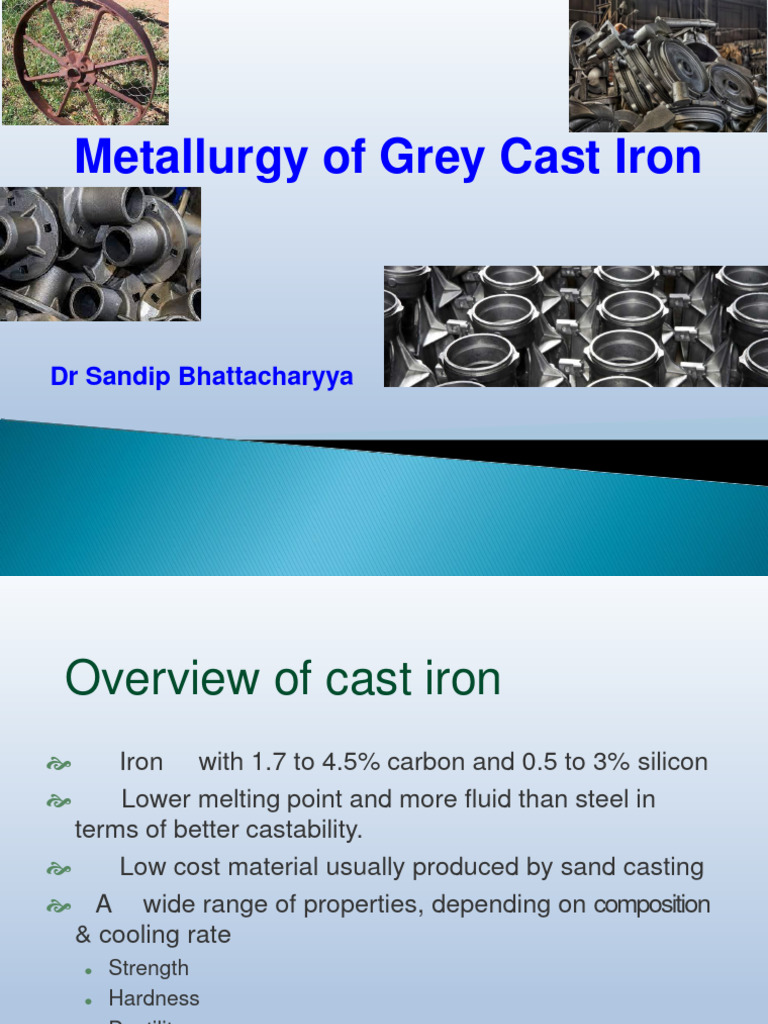 Metallurgy of Grey Cast Iron | PDF | Cast Iron | Steel