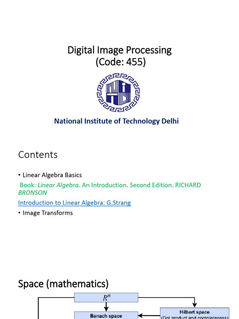 Lecture 9 Unit2 | PDF | Vector Space | Linear Map