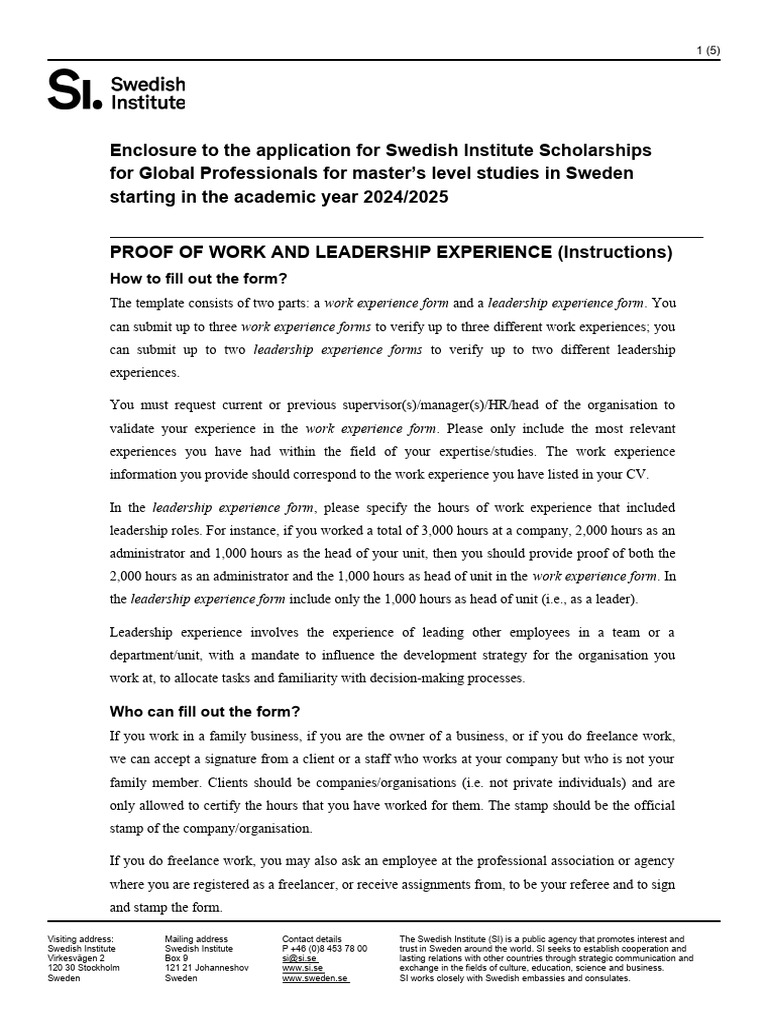 3.proof of Work and Leadership Experience Sisgp 2024 - 2025 | PDF ...