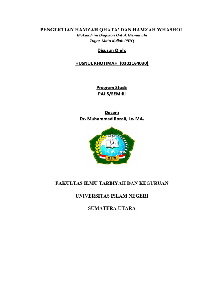 Pengertian Hamzah Qatha dan Washal | PDF | Agama & Spiritualitas