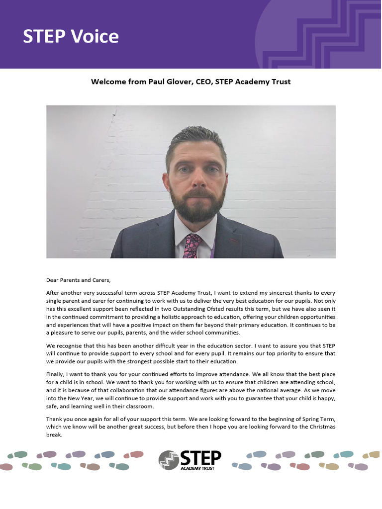 STEP Academy Trust Newsletter For Parents December 2023-2 | PDF | Wellness