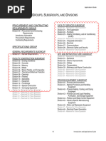 CSI Masterformat Divisions | PDF
