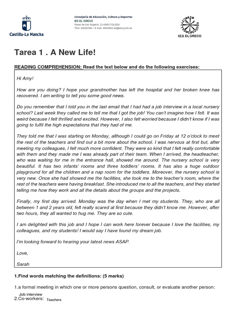 Tarea 1 A New Life | PDF