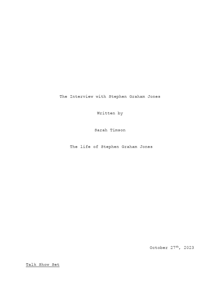 Creative Biography Rough Draft | PDF | Horror Fiction
