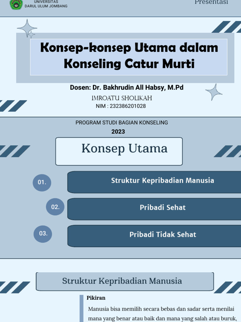 Konsep Konsep Utama Dalam Konseling Catur Murti | PDF Konsep Konsep Utama Dalam Konseling Catur Murti | PDF
