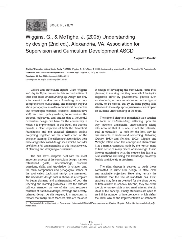 Wiggins G McTighe J 2005 Understanding by Design 2 | PDF | Curriculum | Intelligence