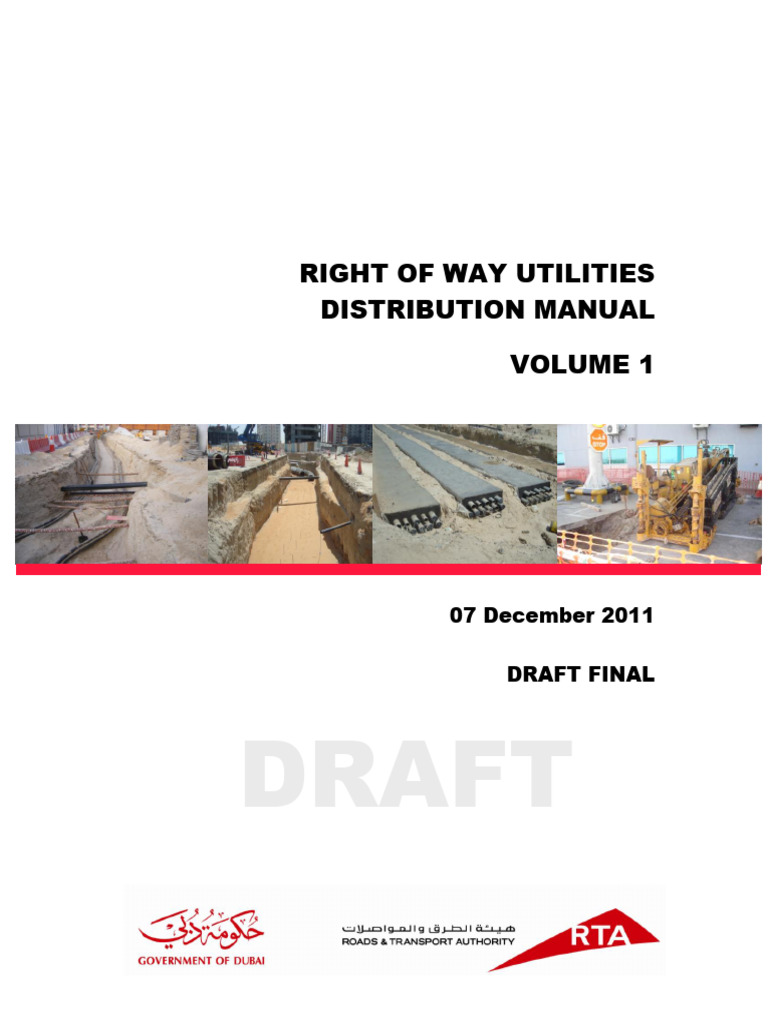Volume 1 Draft Final For Dubai | PDF | Tunnel | Road