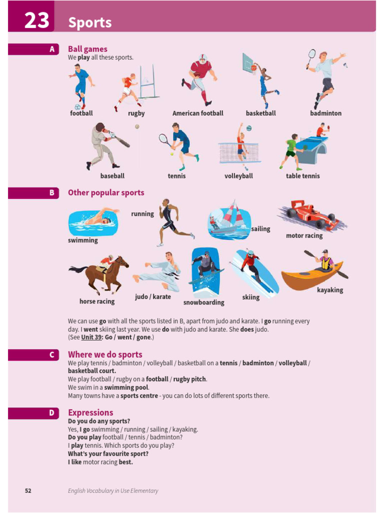 Pink Unit 23 | PDF | Sports | Leisure