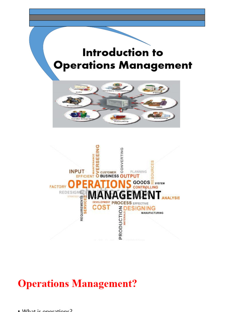 Lecture1 Slides | PDF | Supply Chain | Operations Management