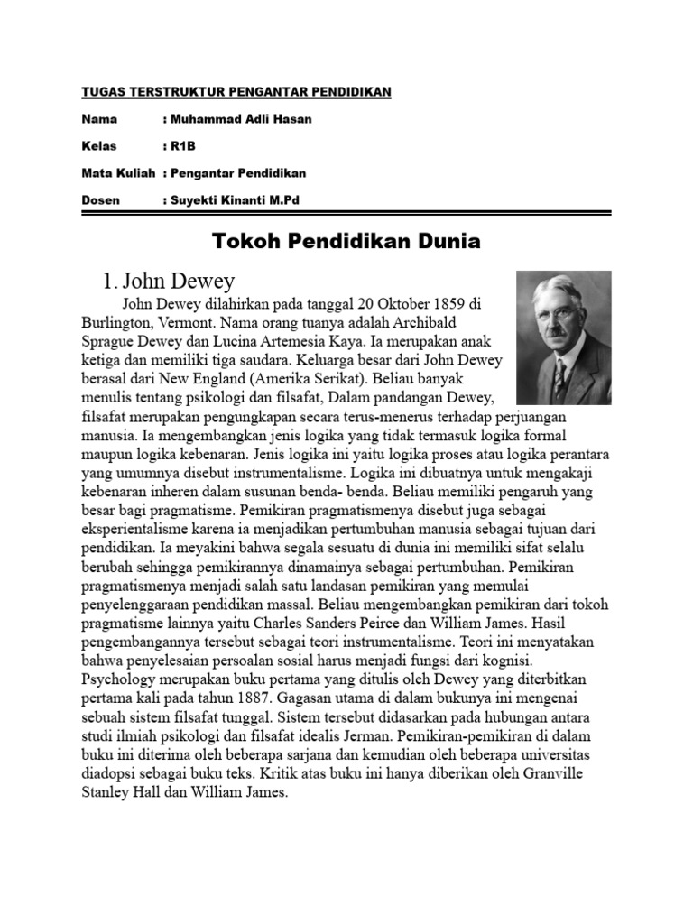Tokoh Pendidikan Dunia | PDF