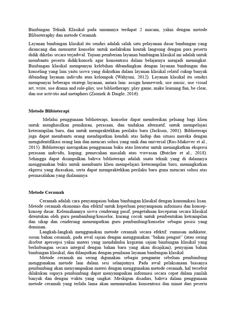 Apa Itu Blibioterapi | PDF | Karier & Perkembangan