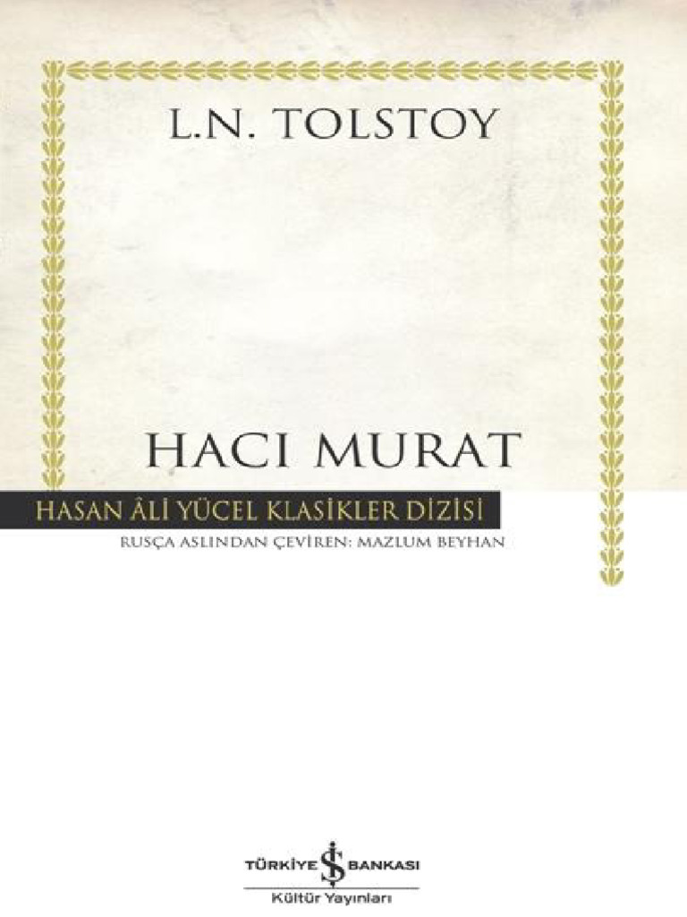Lev Nikolayevic Tolstoy Haci Murat | PDF