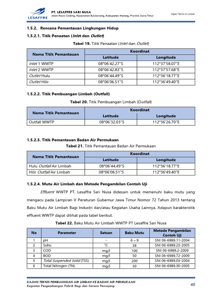 Pertek Limbah Cair - PT - LSN - Rev03!46!47 | PDF
