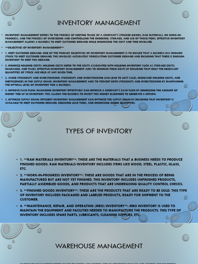 Introduction To Inventory Management - 230507 - 154856 | PDF