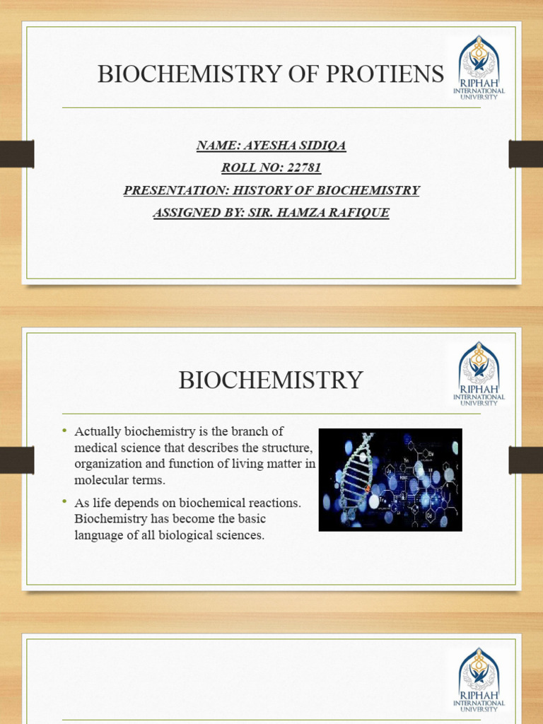 History of Biochemistry | PDF | Dna | Biochemistry