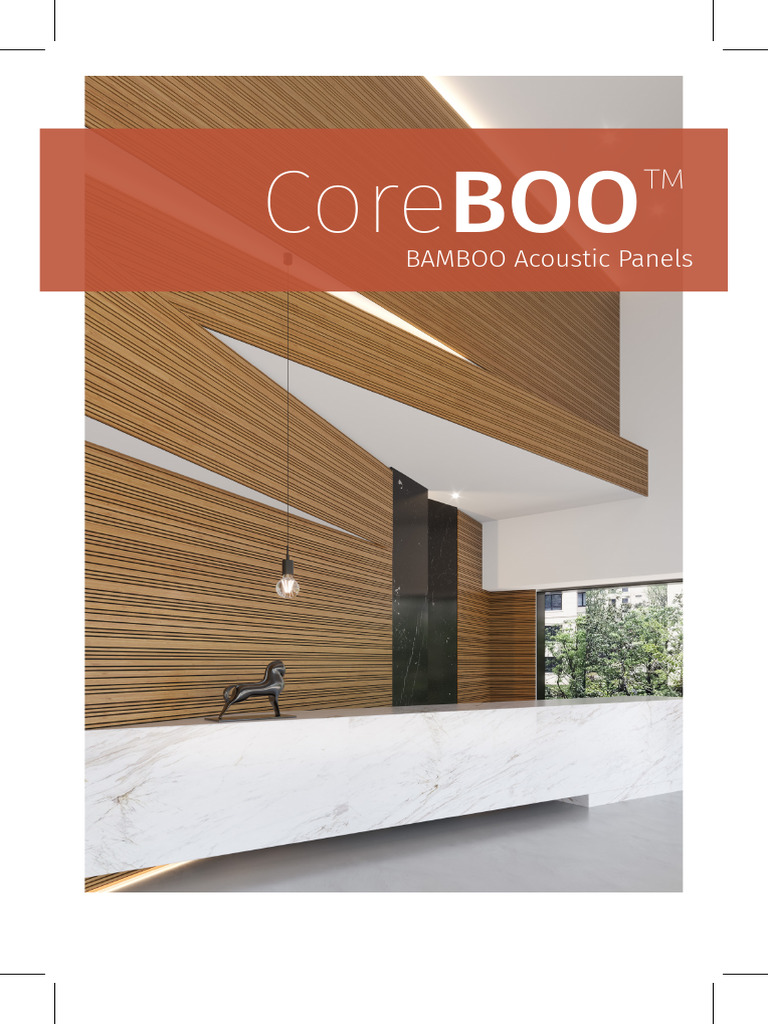 CoreBOO™ Bamboo Acoustic Panels | PDF | Bamboo | Materials