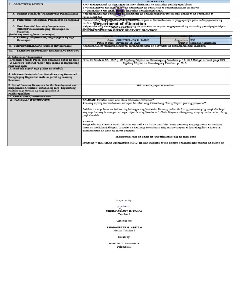 Q2 - Esp-Week 2 Day3 | PDF