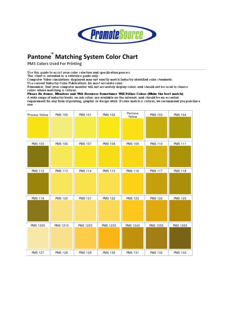 PMS Pantone Color Chart | PDF | Publishing | Printing