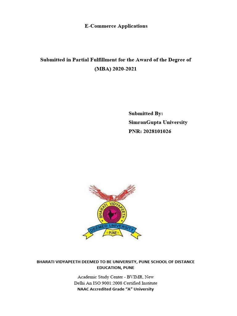 E Commerce Applications Pdf E Commerce Online Shopping