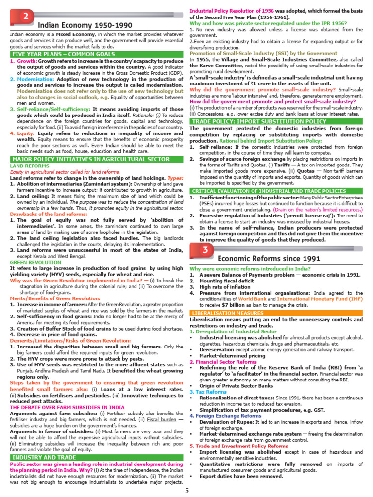 Subhash Dey's IED NOTES For Slow Learners | PDF | Economic Growth | Subsidy