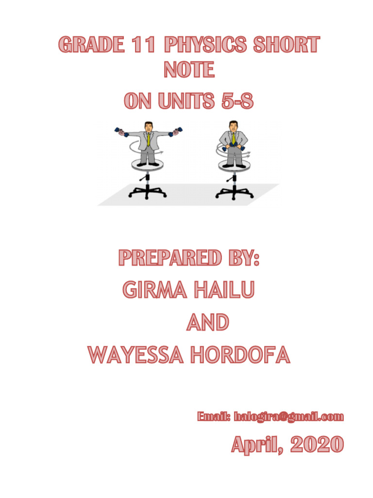 Grade 11 Physics Notes Unit 5-8 | PDF | Collision | Rotation Around A ...