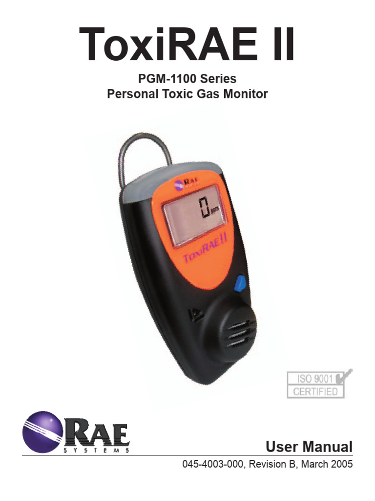 Toxic Gas Monitor User Guide | PDF | Science & Mathematics | Computers