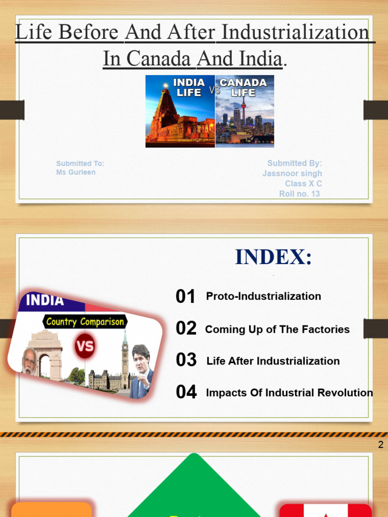 Life Before and After Industrialization in Canada and India | PDF ...