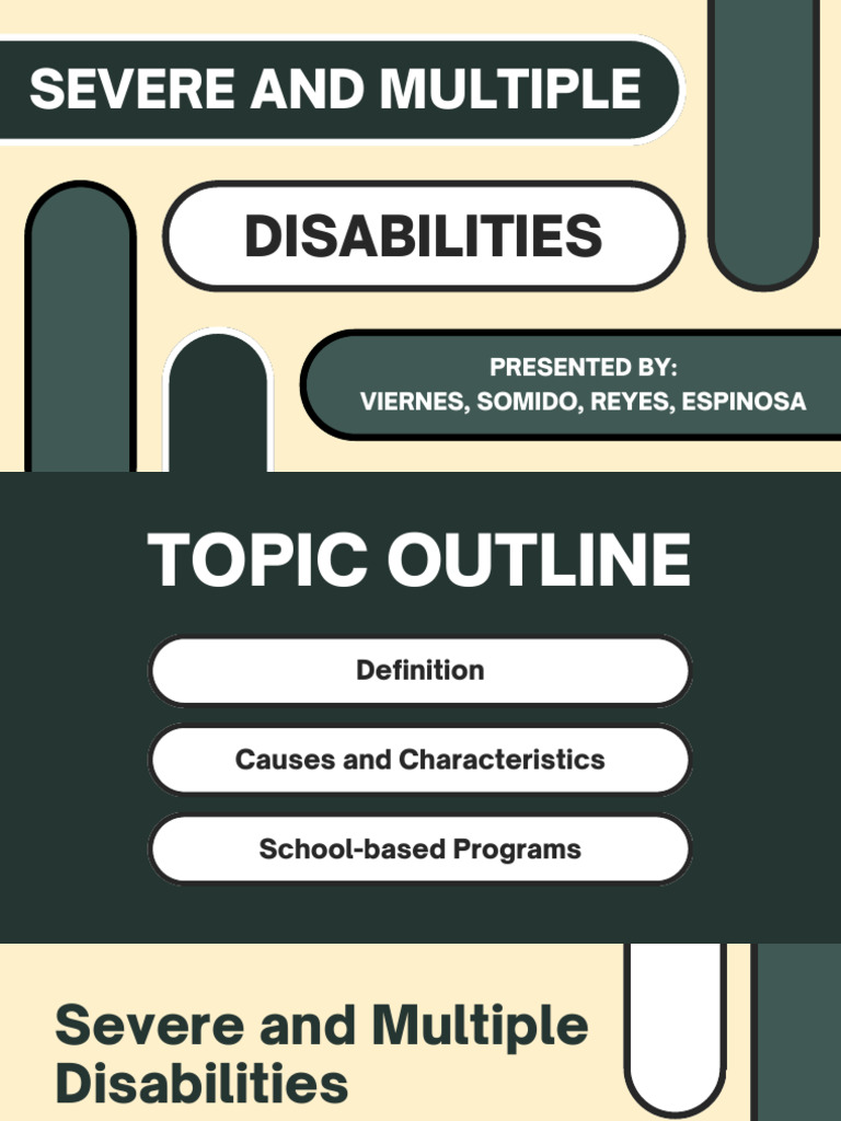 Severe and Multiple Disabilities | PDF | Career & Growth | Wellness