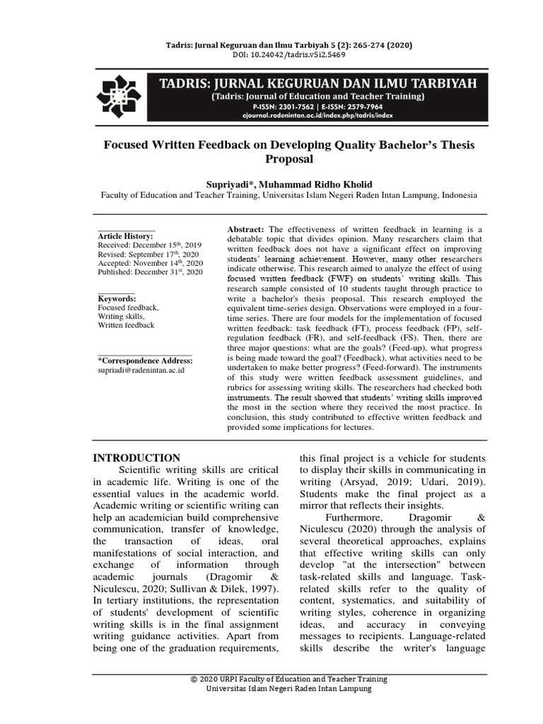 Focused Written Feedback On Developing Quality Bac | PDF | Information | Theory