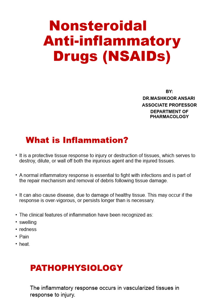 Nonsteroidal Anti-Inflammatory Drugs (NSAIDs) | PDF | Nonsteroidal Anti ...