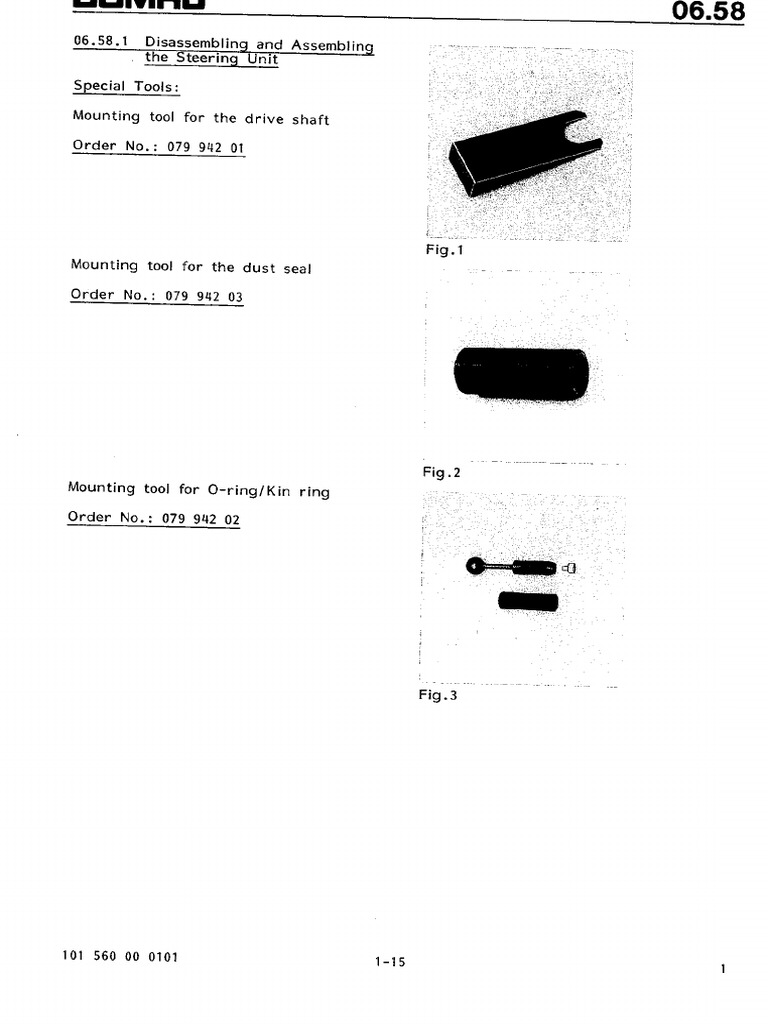 Steering Valve Repair Instructions | PDF