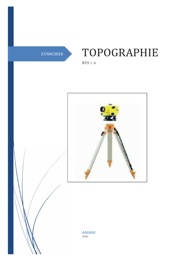 Cours de Topo BTS GC 1a R TB | PDF | Topographie | Sous-unités du degré