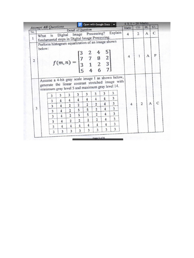 DIP End Term - PYQ | PDF